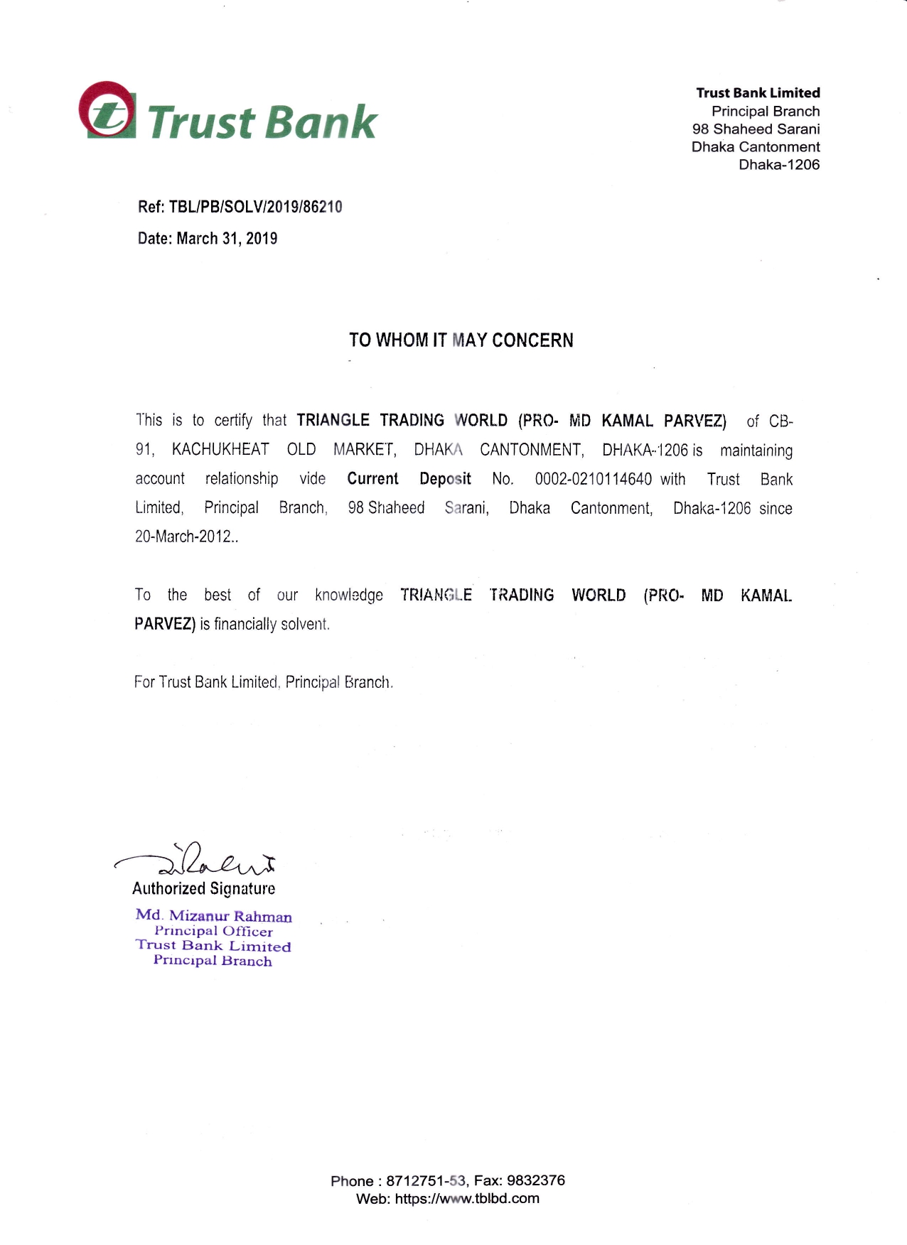 TRIANGLE TRADING WORLD